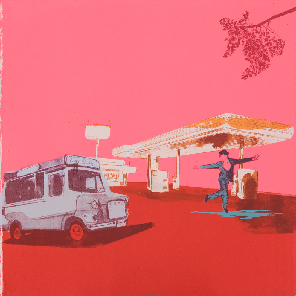'Forecourt Fabulous' | Playful limited edition screen print by Anna ...